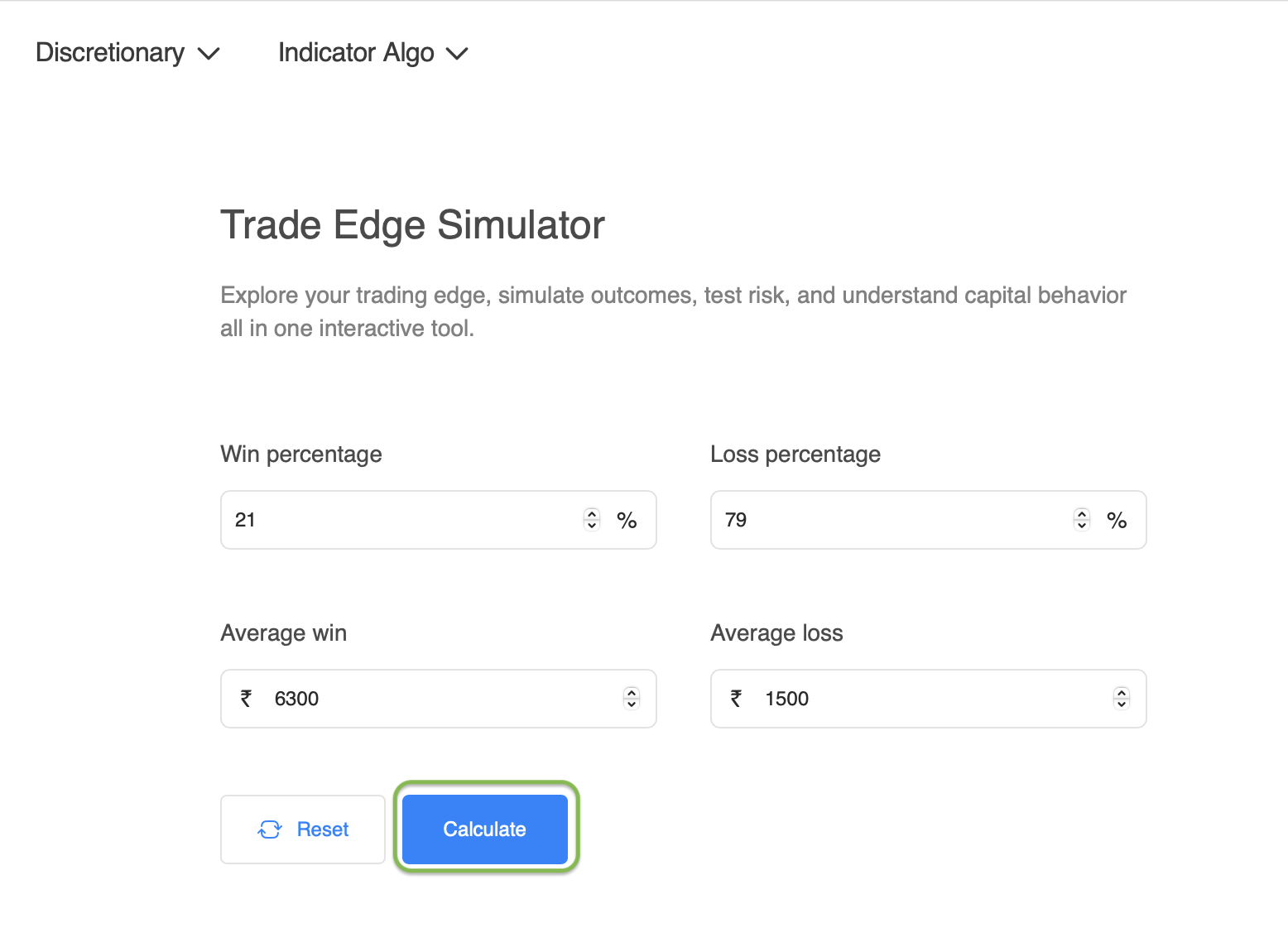 Edge Calculator | AlgoTest